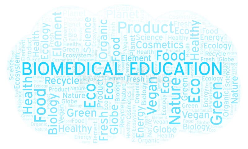 Biomedical Education Word Cloud. Stock Illustration - Illustration of ...