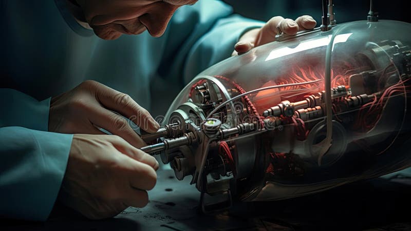 Biomedical Engineer Developing Medical Devices Stock Illustration ...