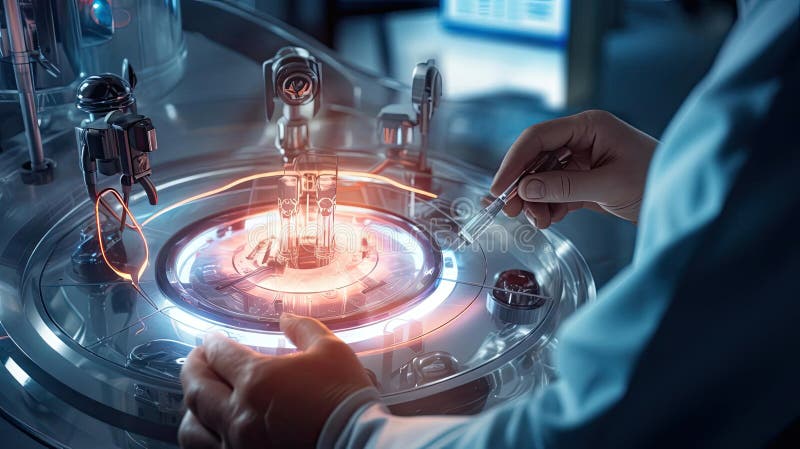 Biomedical Engineer Developing Medical Devices Stock Illustration ...