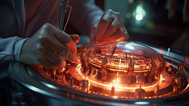 Biomedical Engineer Developing Medical Devices Stock Illustration ...