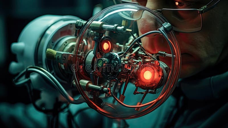 Biomedical Engineer Developing Medical Devices Stock Illustration ...