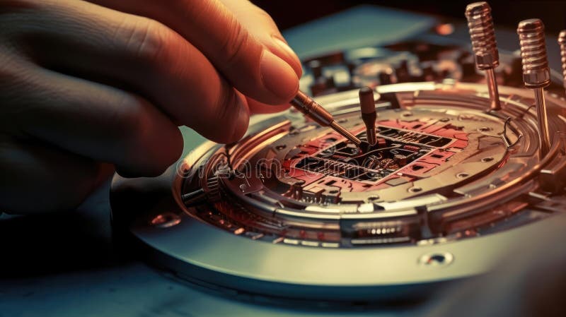 Biomedical Engineer Developing Medical Devices Stock Illustration ...