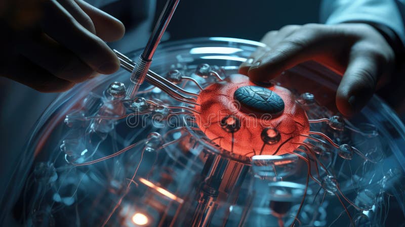 Biomedical Engineer Developing Medical Devices Stock Illustration ...