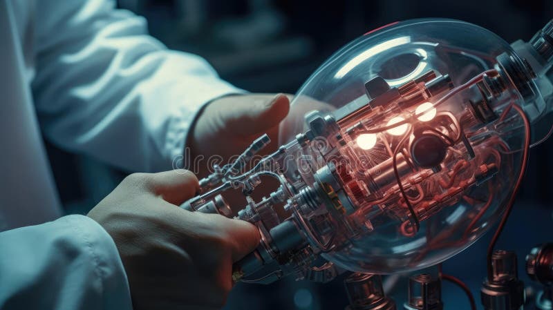 Biomedical Engineer Developing Medical Devices Stock Illustration ...