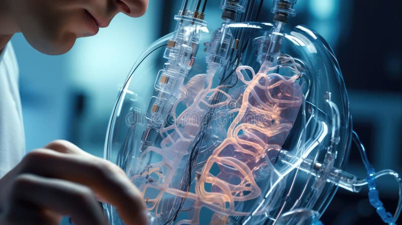 Biomedical Engineer Developing Medical Devices Stock Illustration ...