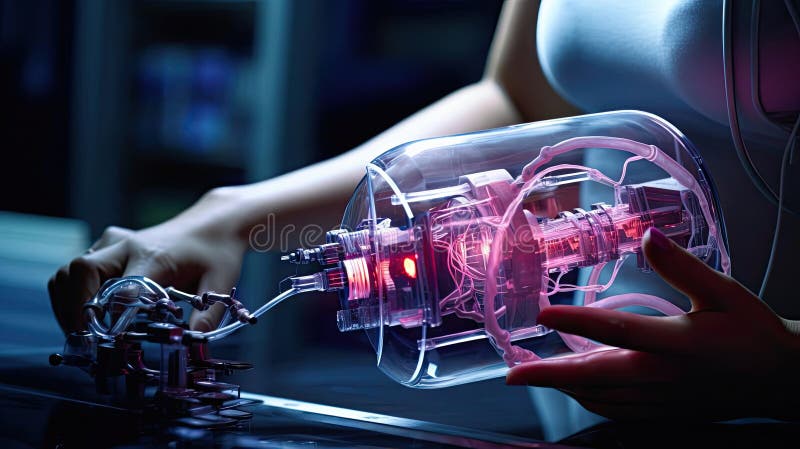 Biomedical Engineer Developing Medical Devices Stock Illustration ...