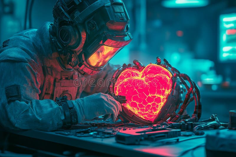 A Biomedical Engineer Focuses on Developing a Heart Implant with ...