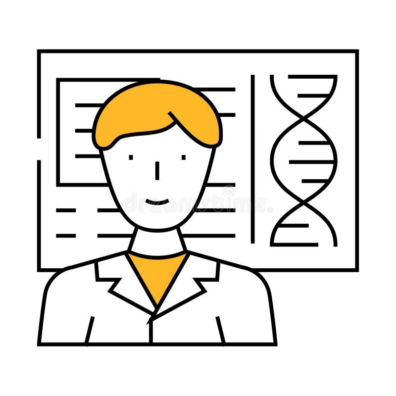 Biomedical Engineer Worker Icon Color Illustration Stock Illustration ...