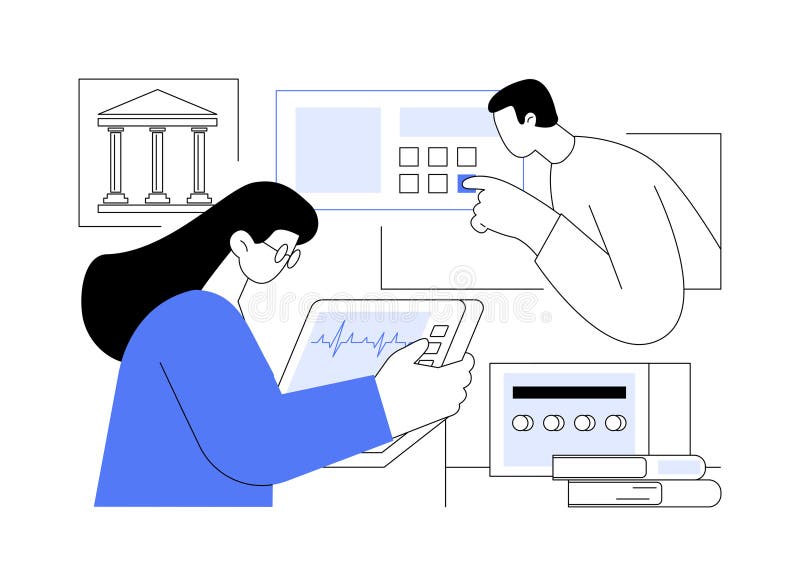 Biomedical Equipment Technology Isolated Cartoon Vector Illustrations ...