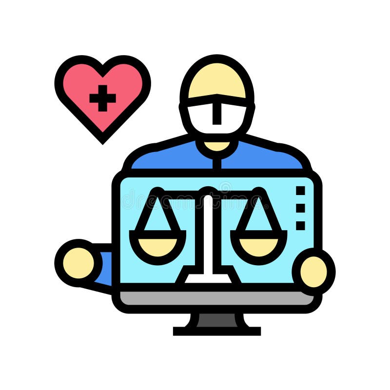 Biomedical Ethics Color Icon Vector Illustration Stock Vector ...