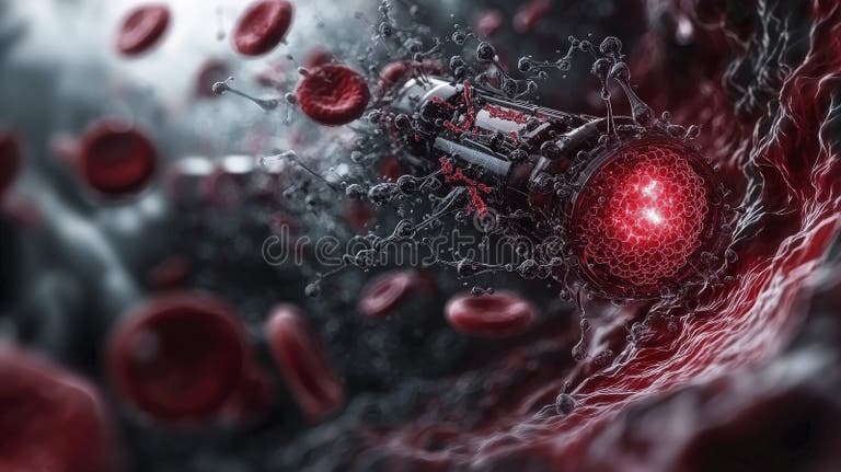 Biomedical Innovation Red Blood Cell Interaction Microscopic ...