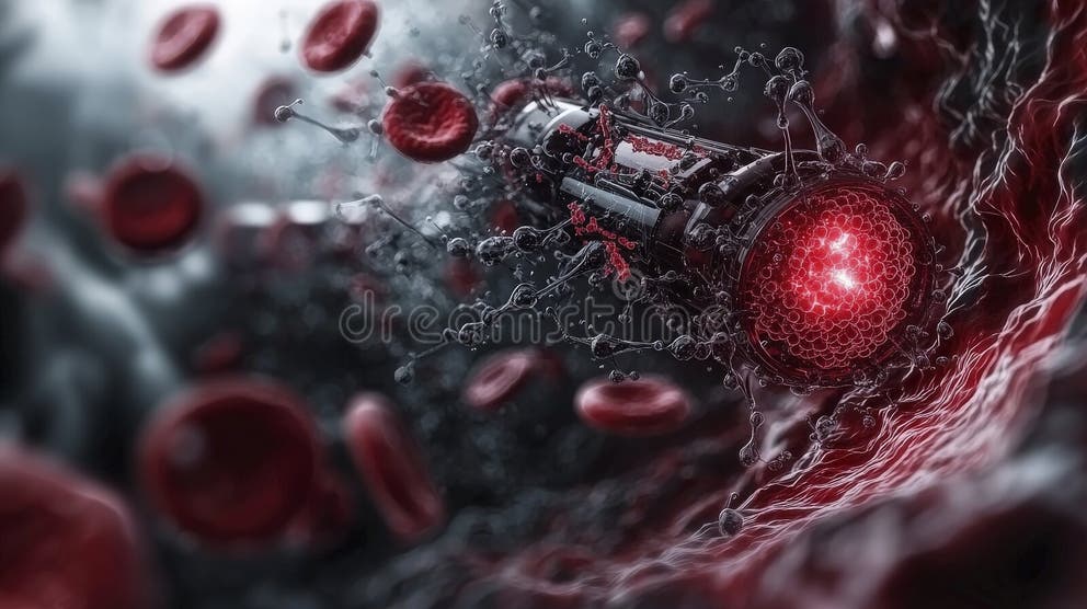 Biomedical Innovation Red Blood Cell Interaction Microscopic ...