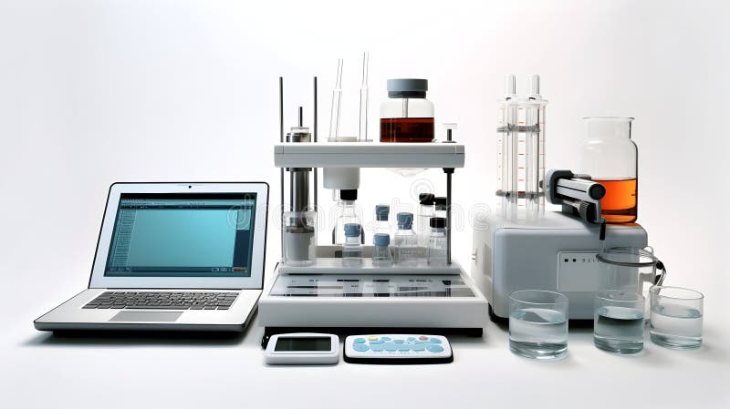 Biomedical lab equipment stock illustration. Illustration of ...