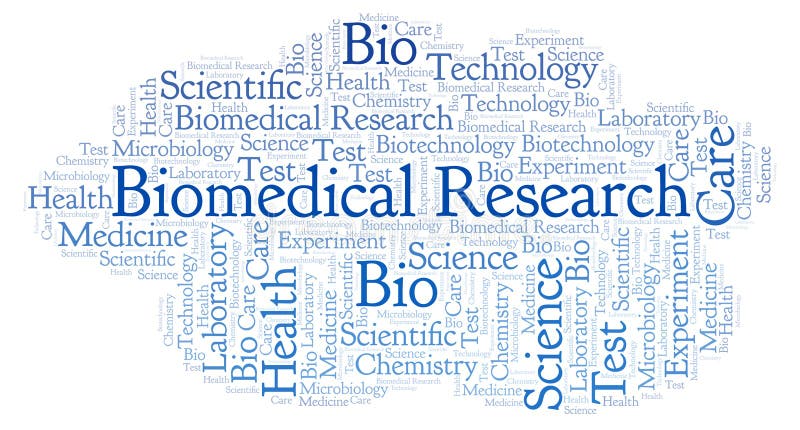 Biomedical Research Word Cloud. Stock Illustration - Illustration of ...