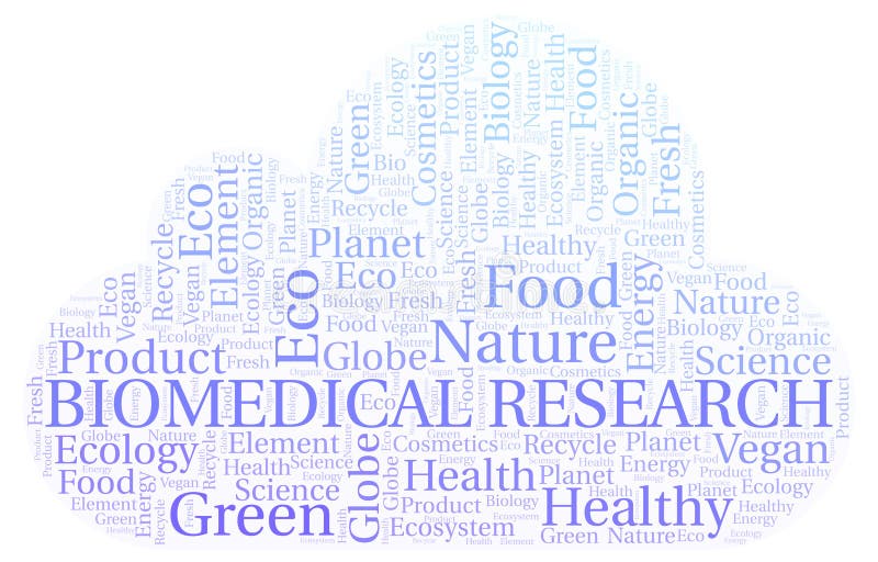 Biomedical Research Word Cloud. Stock Illustration - Illustration of ...