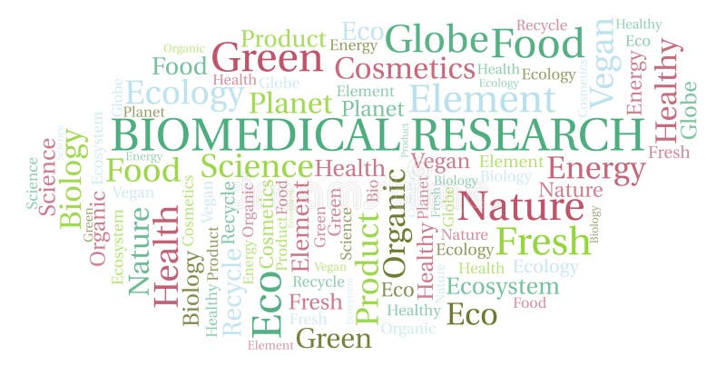 Biomedical Research Word Cloud. Stock Illustration - Illustration of ...