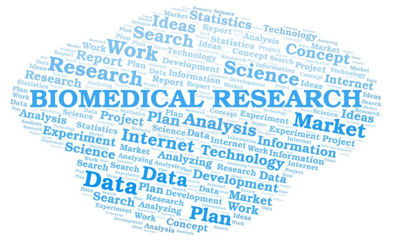 Biomedical Research Word Cloud. Stock Illustration - Illustration of ...