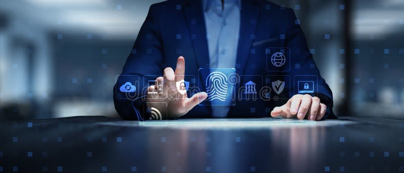 Biometric Authentication And Cybersecurity Framework Visualization