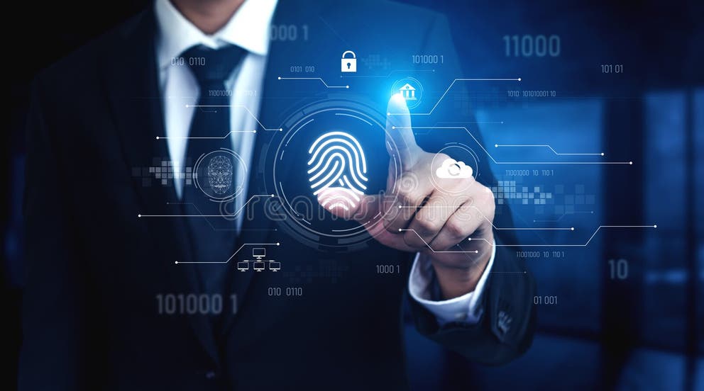 Biometric Authentication and Cybersecurity System Vouch Stock Photo - Image of analyst ...