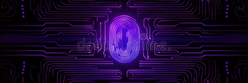 Biometric Authentication Fingerprint Scanning Cybersecurity Conceptual ...