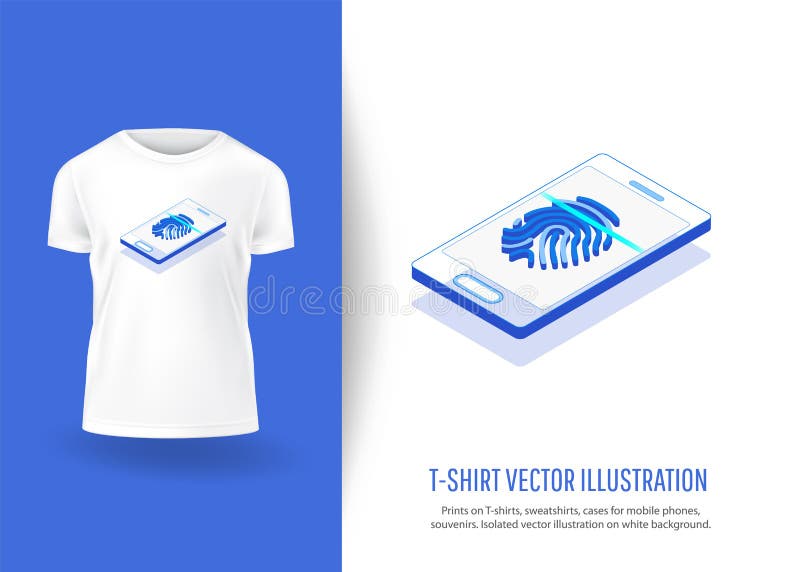 Biometric Authentication Methods Isometric Flowchart Stock Vector
