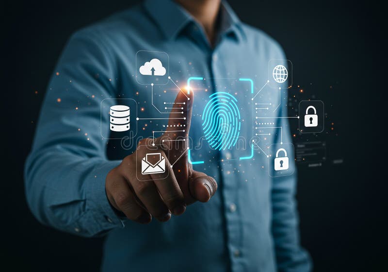 Biometric Authentication Security System Stock Illustrations – 15,015 Biometric Authentication ...