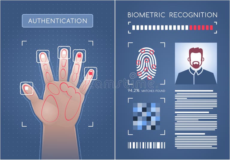 Biometrical Authentication Stock Illustrations – 209 Biometrical ...