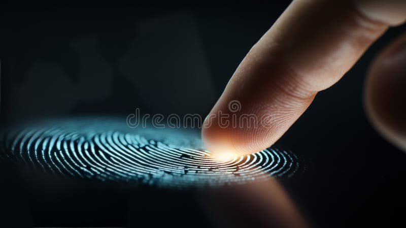 Biometric Authentication Using Fingerprint Scanning Technology for Secure Access Stock ...