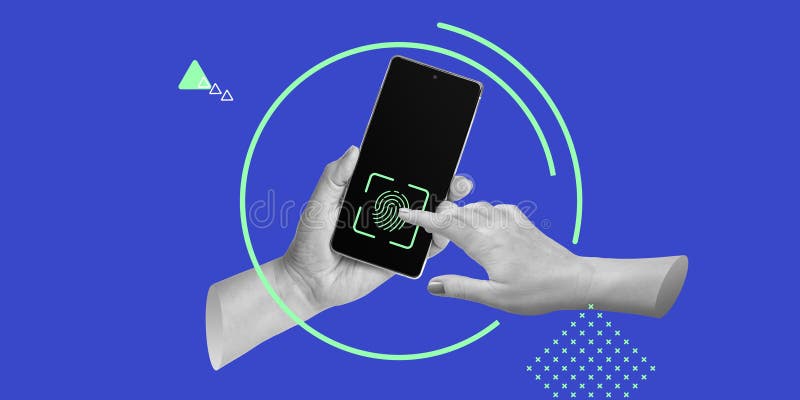 Biometric Authorization, Digital Authentication, Cybersecurity Concept ...