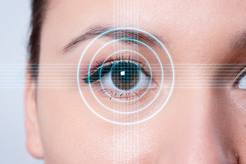Biometrics Concept. Facial Recognition System. Face Recognition Stock ...