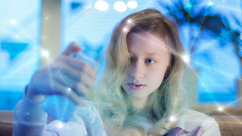 Biometric Digital Process, Human Scan Futuristic Concept Stock Image ...