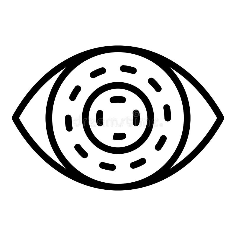 Biometric Eye Identification Icon Color Outline Vector Stock Vector ... Biometric Eye Identification Icon Color Outline Vector Stock Vector ...
