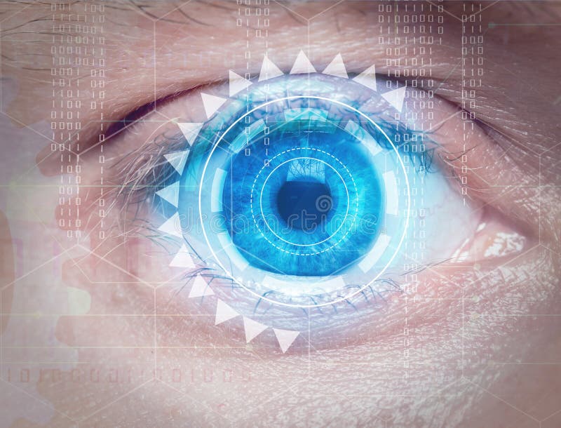 Iris eye scan stock image. Image of safe, scan, emerging - 1022779