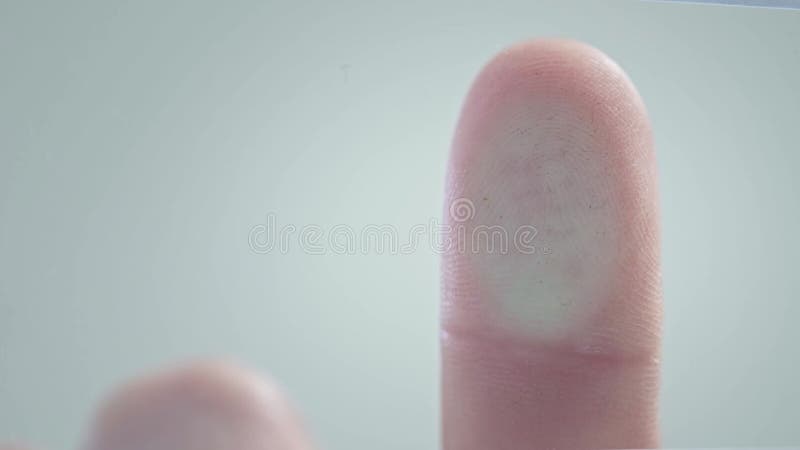 Biometric Fingerprint Security Scanner - Biometric Scanner Scanning a ...