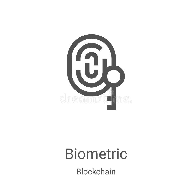 Biometric ID 3D Icon stock illustration. Illustration of stylish ...