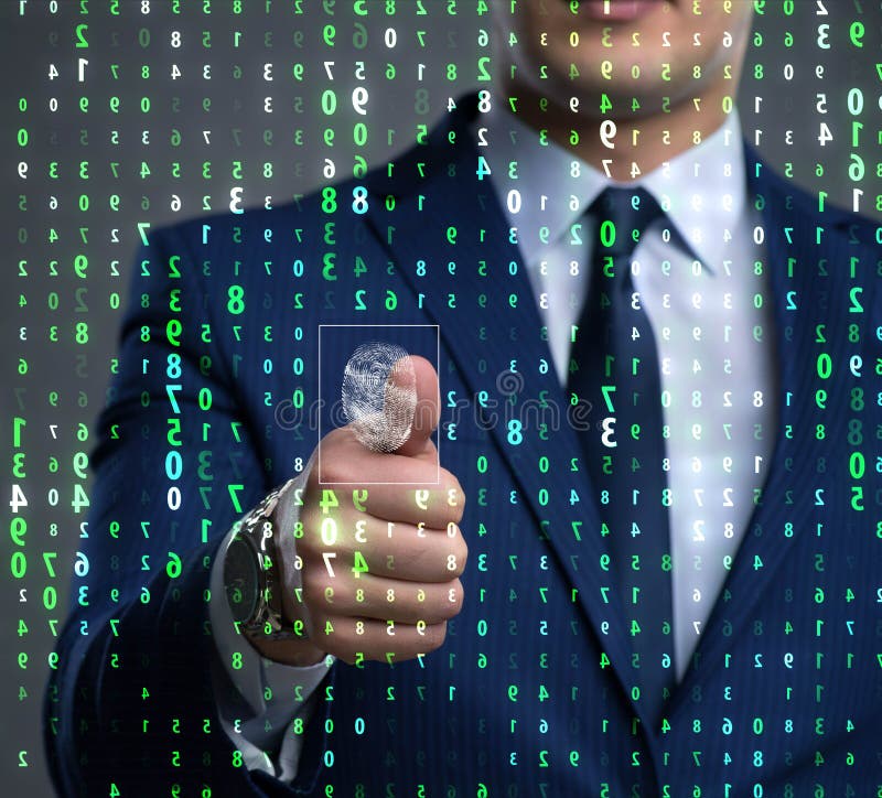 Biometric Identification Concept with Fingerprints Stock Image - Image ...