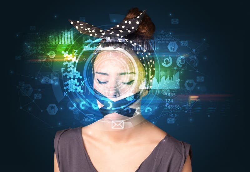 Biometric Identification and Facial Recognition Stock Photo - Image of ...