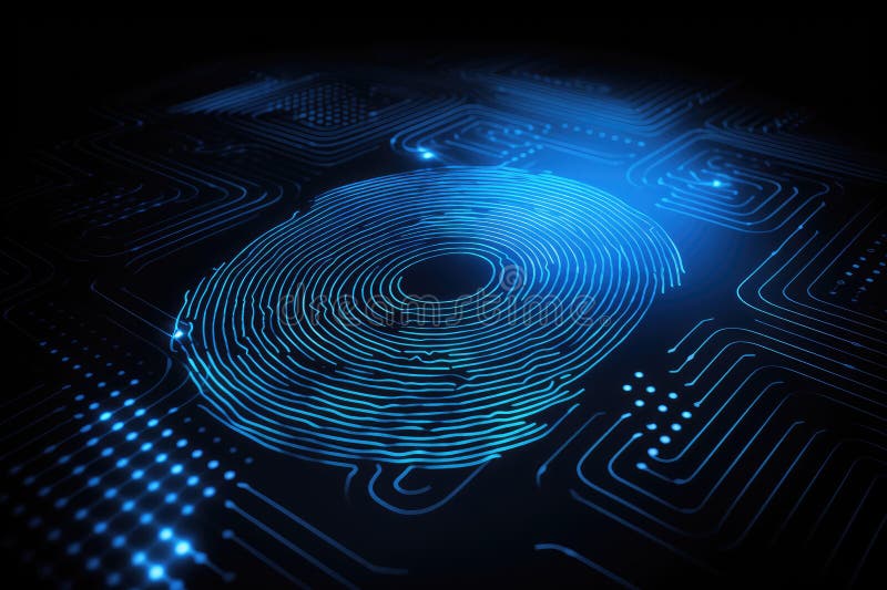 Biometric Identification Fingerprint Scanning the System of Fingerprint ...