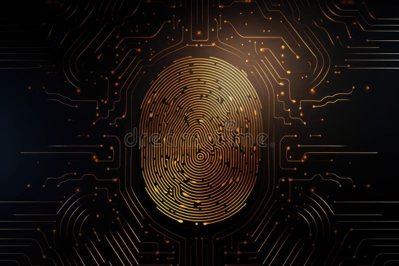 Biometric Identification Fingerprint Scanning the System of Fingerprint ...