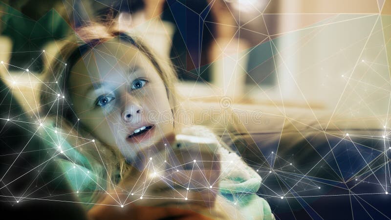 Biometric Identification Human Face Scan Process Creative Concept Stock ...