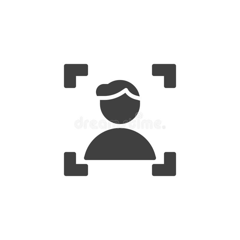Biometric Identification Vector Icon Stock Vector - Illustration of simple, symbol: 290666591
