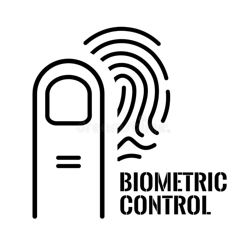 Biometric Access Security Vector Logo Stock Vector - Illustration of ...