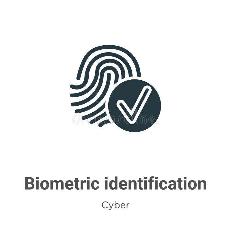 Biometric Identification Icon in Filled, Thin Line, Outline and Stroke Style. Vector ...