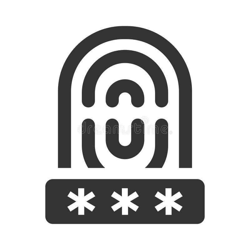 Biometric pass icon stock vector. Illustration of pass - 274945070