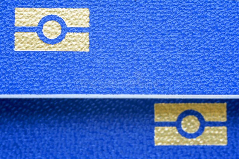 Biometric Passport Symbol. Biometrics Close-up Sign Stock Image - Image ...