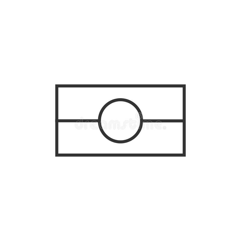 Biometric Passport Symbol Vector Illustration Flat Design Stock