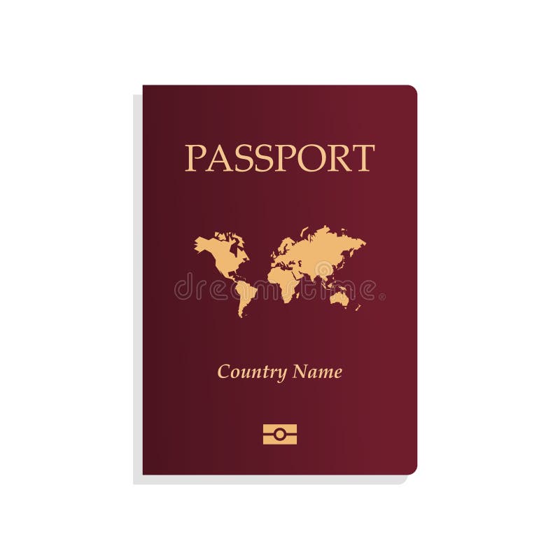 Biometric Passport Template Stock Vector - Illustration of symbol ...