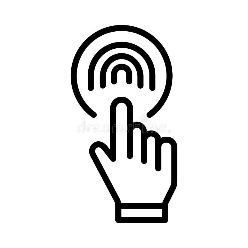 Biometric Fingerprint Reader Stock Illustrations – 848 Biometric ...