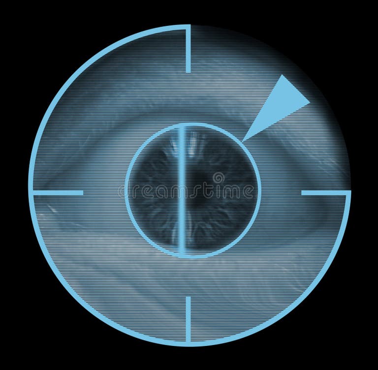 Biometric Retinal Eye Scanner Stock Illustration - Illustration of ...