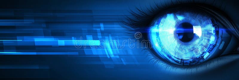 Biometric Security Blue Eye Scan for Identification and Data Protection ...